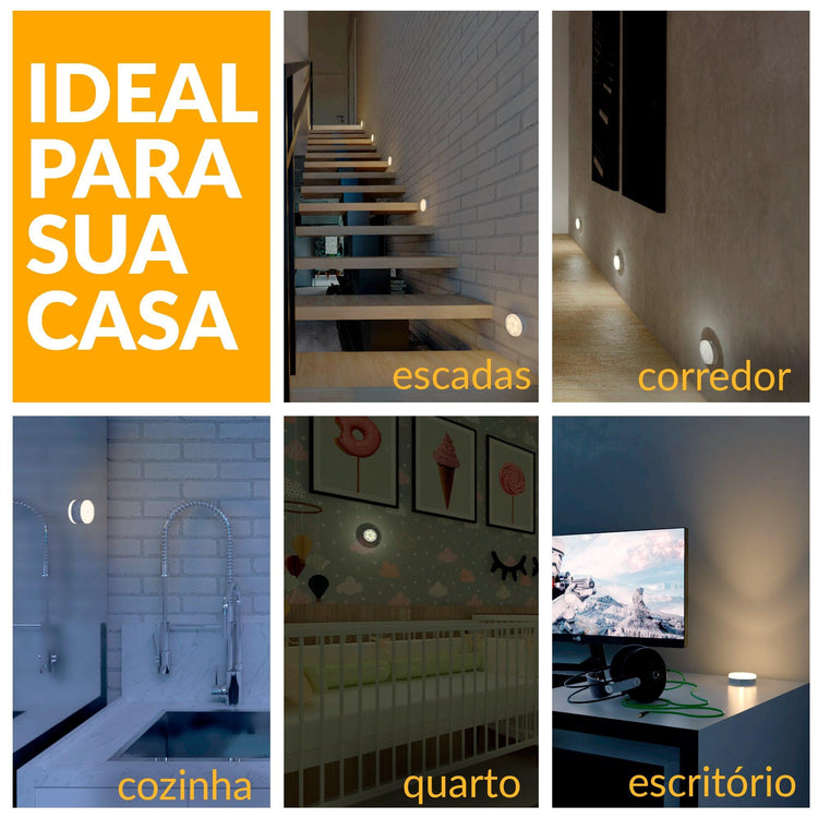 Luminária para armário com sensor de presença | Luzinha | Loja Momo ...